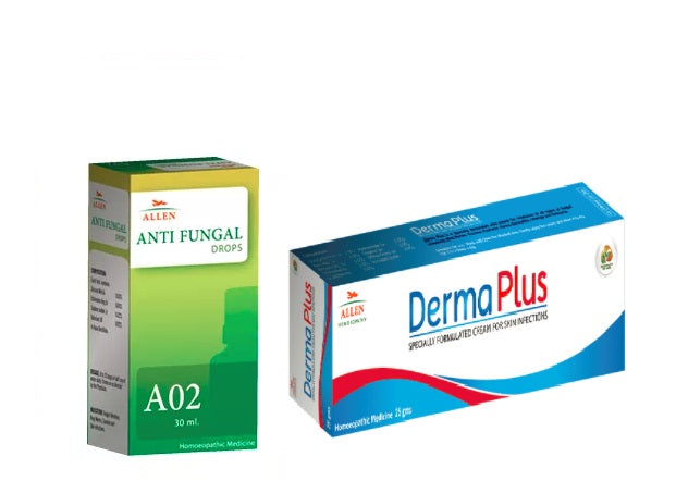 Allen Anti Fungal Combo A02 + Derma Plus Cream packet of 1 Kit ...