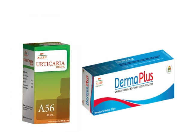Allen Anti Urticaria Combo A56 + Derma Plus Cream combo – Pushmycart.in